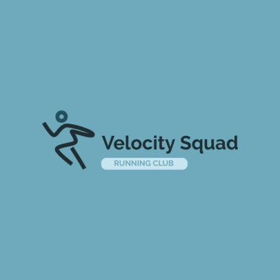 Placeit - Logo Maker for a Running Club Featuring Abstract Graphics