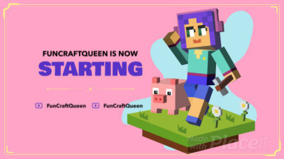 Placeit - Minecraft-Inspired Twitch Screen Video Maker With a Starting ...