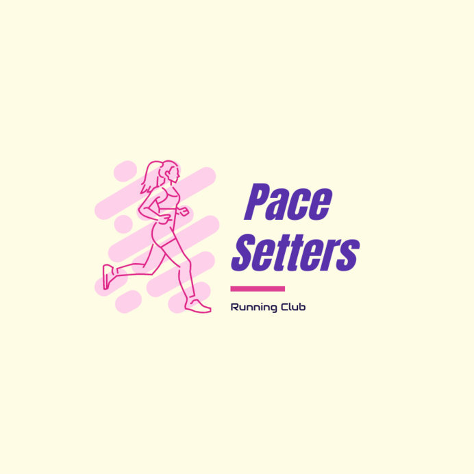 Placeit - Running Club Logo Maker Featuring a Female Runner Icon