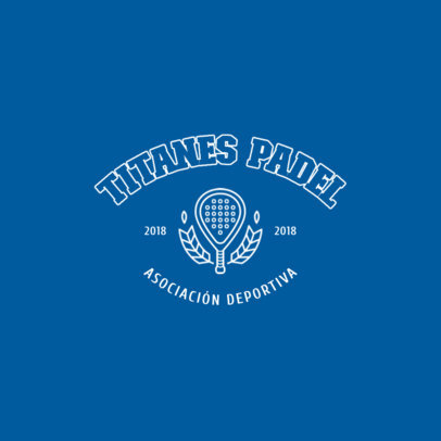 Placeit - Sports Logo Maker for a Padel Team