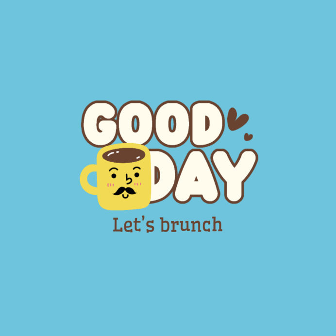 Placeit - Brunch Restaurant Logo Template Featuring an Illustrated ...