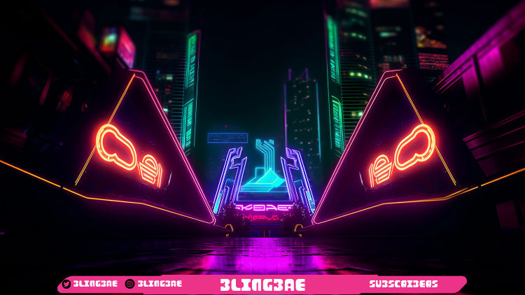 Placeit - Twitch Overlay Creator Featuring a Y2K Theme for Streamers