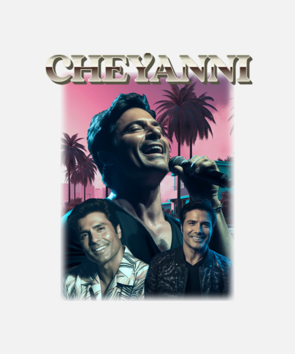 Placeit - Chayanne-Inspired T-Shirt Design Template for Bootleg Merchandise