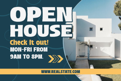 Placeit - Yard Sign Template for an Open House Tour Ad
