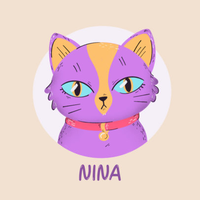 Placeit - Avatar Maker Featuring a Cute Pet Illustration