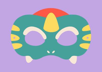 Placeit - Printable Mask Creator for a Dinosaur-Themed Kid's Party