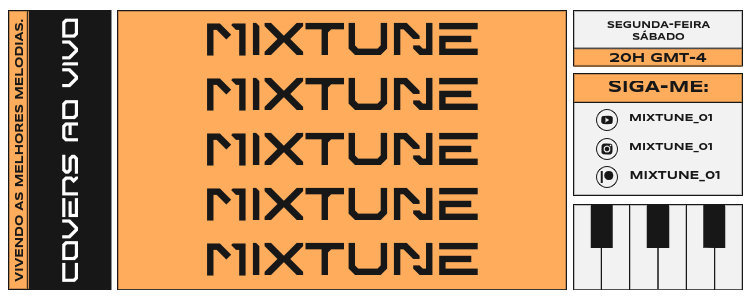 Placeit - Twitch Profile Banner Template for a Live Music Covers' Channel