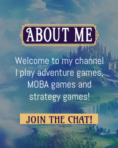 Placeit - 8-Bit Twitch Info Panel Creator Featuring a Theme Inspired by ...