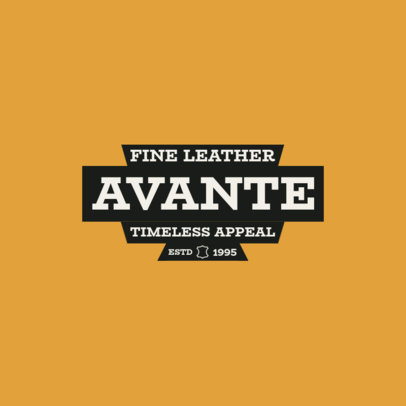 Placeit - Logo Template for a Fine Leather Creations House
