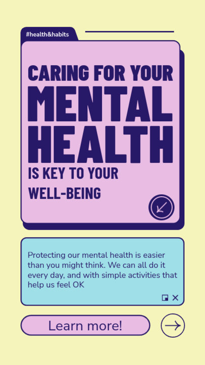 Placeit - Instagram Story Template Featuring Mental Health-Themed ...