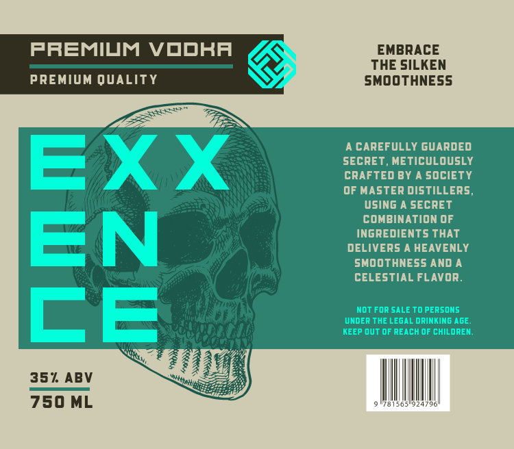 Placeit - Vodka Label Template for a High-Quality Drink