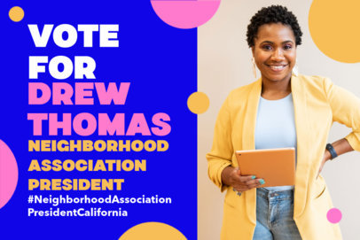 Placeit - Yard Sign Generator Featuring a Candidate Photo for an ...