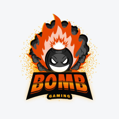 Placeit - Gaming Logo Maker Featuring Illustrated Bombs and Explosives