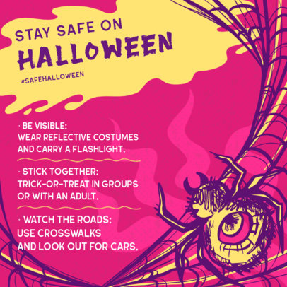 Placeit - Instagram Post Maker with an Evil Pumpkin Illustration for ...