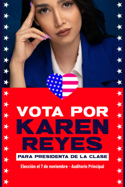 Placeit - Poster Design Maker for a Presidential Campaign with an ...