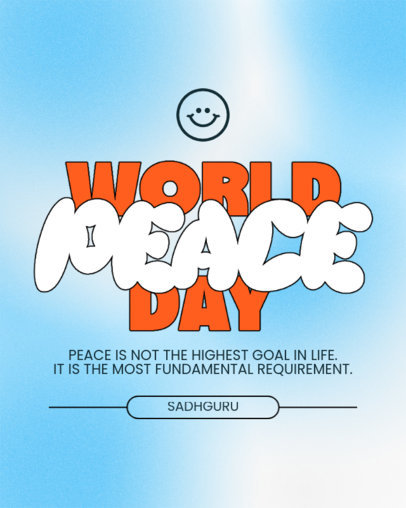 Placeit - Peace-Themed Instagram Post Maker Featuring an Inspiring Quote