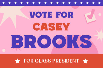 Placeit - Election-Themed Yard Sign Maker to Vote for Class Representative