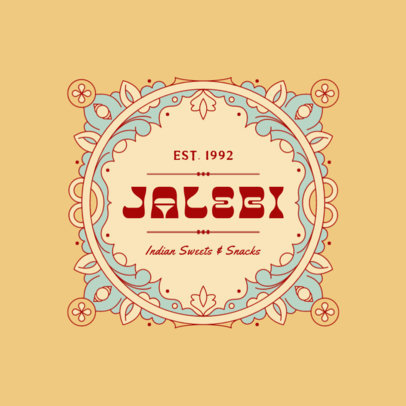 Placeit - Logo Maker for an Indian Sweets Shop