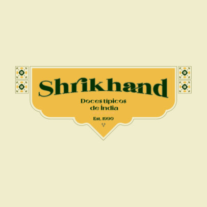 Placeit - Logo Maker for a Handmade Indian Sweets Brand