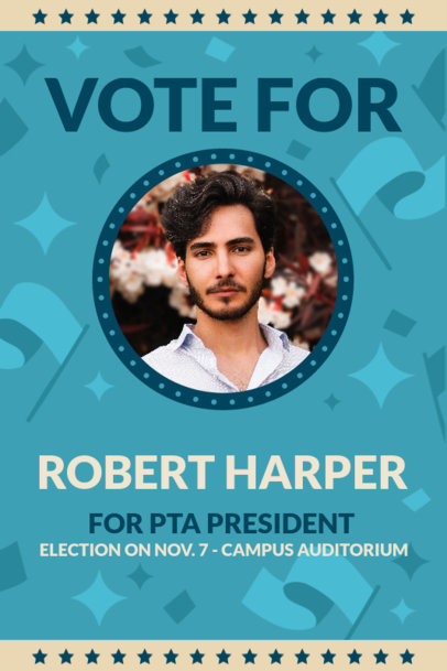 Placeit - Yard Sign Generator for a PTA President Electoral Campaign