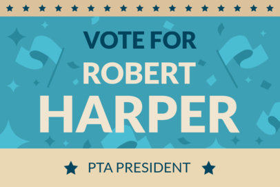 Placeit - Poster Design Generator for a PTA President Electoral Campaign