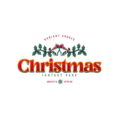 Placeit - Festive Logo Maker for a Christmas Theme Park
