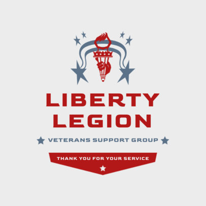 Placeit - Commemorative Logo Generator for a Veterans Support Association
