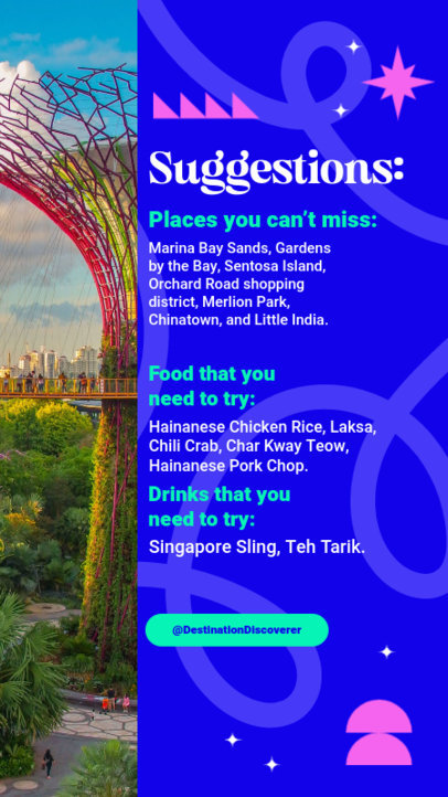 Placeit - Instagram Story Creator Featuring Must-Go Places for Travelers