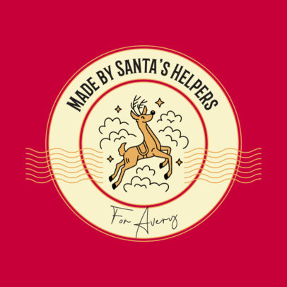 Placeit - Sticker Design Creator Featuring Christmas Present Graphics