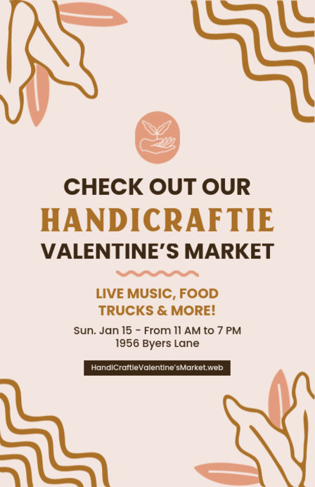 Placeit - Flyer Design Generator for an Arts and Crafts Bazaar