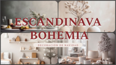 Placeit - YouTube Thumbnail Template for Christmas Home Decor Advice