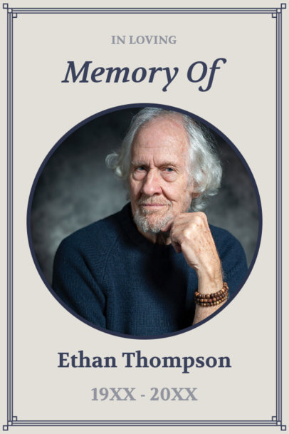 Placeit - Poster Design Maker Featuring a Memorial Message for a Funeral