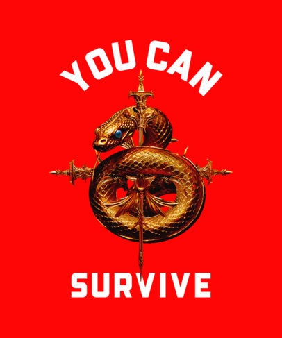 Placeit - Hunger Games-Inspired T-Shirt Design Maker Featuring a Quote