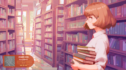 Placeit - Twitch Screen Maker Featuring an Illustrated Anime for Music ...