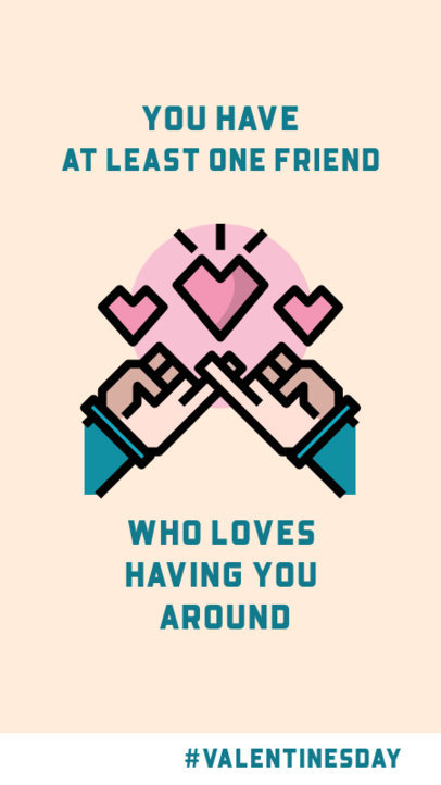 Placeit - Valentine's Day Instagram Story Maker Featuring Clinking Glasses