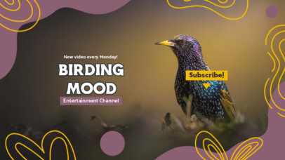 Placeit - YouTube Banner Template for a Birding Vlogger's Channel ...