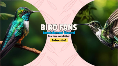 Placeit - YouTube Banner Template Featuring a Peacock Photo for a Bird ...