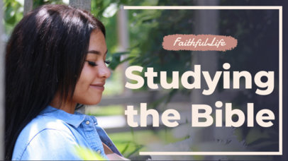 Placeit - YouTube Banner Maker for a Bible Studies-Themed Channel