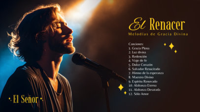 Placeit - YouTube Thumbnail Template for a Faith-Themed Music Channel