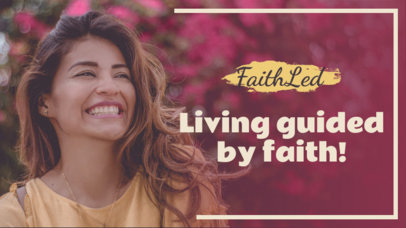 Placeit - YouTube Thumbnail Generator for a Faith-Themed Vlog