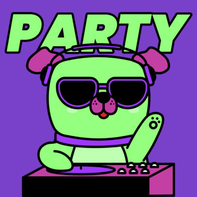 Placeit - Twitch Emote Creator Featuring a Kawaii Music Player Jamming ...