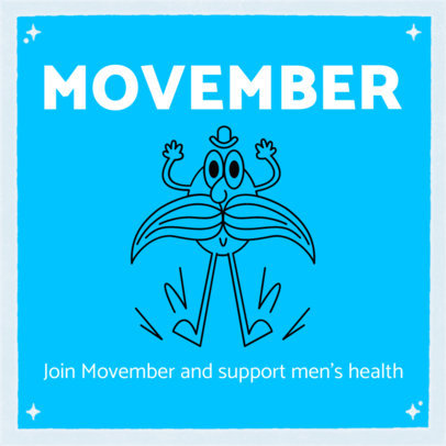 Placeit - Awareness Instagram Post Generator for Movember Movement