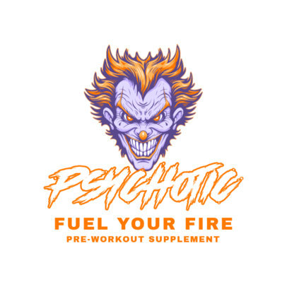 Placeit - Logo Creator for a Pre-Workout Supplement With a Strong Evil ...