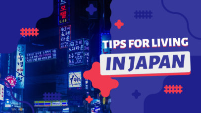 Placeit - YouTube Thumbnail Template for a Japanese Foodie Vlogger