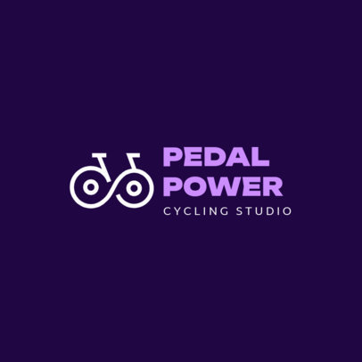Placeit - Online Logo Maker for an Indoor Cycling Studio with a Bolt Icon
