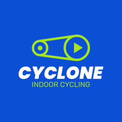 Placeit - Online Logo Maker for a Cycling Studio with a Bike Graphic