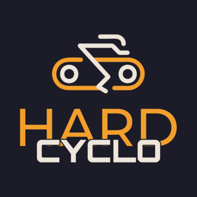 Placeit - Cycling Studio Logo Generator with an Abstract Bike Graphic