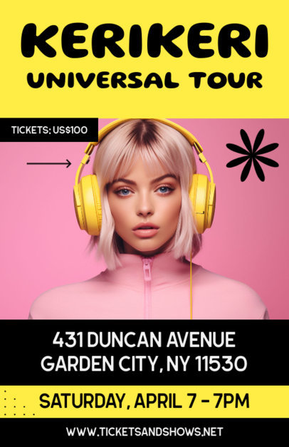 Placeit - Instagram Story Creator to Promote a Music Artist Tour