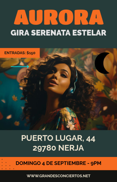 Placeit - Music Instagram Post Maker Featuring a Concert Date Event