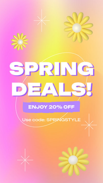 Placeit - Instagram Story Maker for a Big Spring Sale Ad with a ...